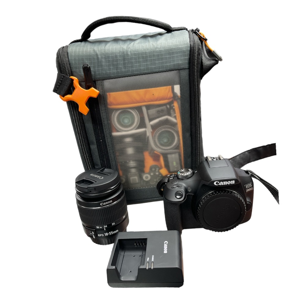 Canon EOS 2000D w/ 18-55mm Lens + Carry Bag - Own4Less